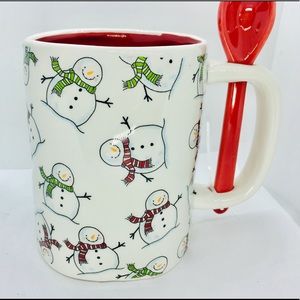 arlington designs | Holiday | Ceramic Red Spoon Xmas Jolly Snowman Mug ...